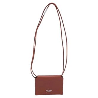 Acne Studios Pre-owned Leder Schultertasche - - Pre-owned - Damen - Braun - ONE SIZE