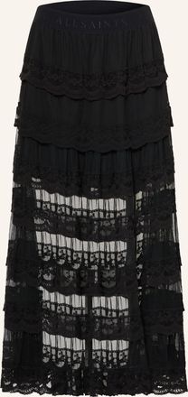 AllSaints Allsaints Mesh-Rock Maggie Mit Spitze schwarz