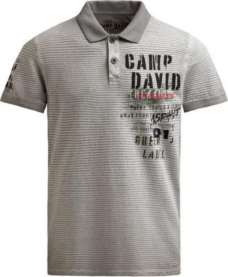 Camp David Poloshirt mit Seitenschlitze
