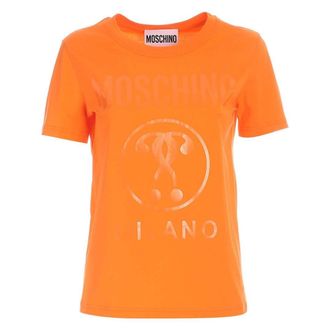 Moschino T-Shirt f&uuml;r Herren, Logo (Orange)