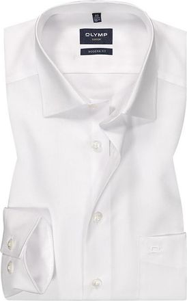 Olymp Herren Hemd weiß Baumwolle