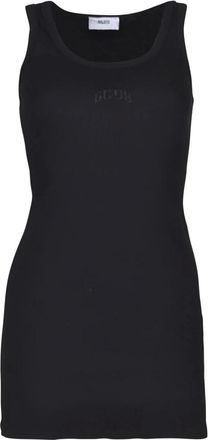 GCDS Gcds, Femme, Robes, Noir, Taille: 40 FR Embroidered Dress