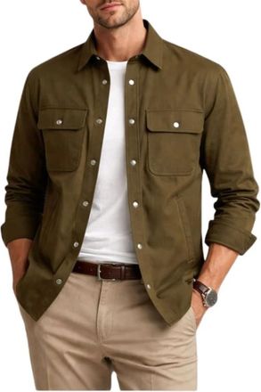 Dsquared2 Homme, Vestes, Vert, Taille: L Veste Isol&eacute;e Boutonn&eacute;e