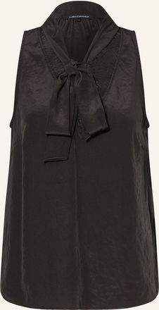 Luisa Cerano Luisa Cerano Blusentop Mit Schluppe Und Spitze schwarz