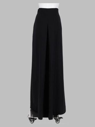 Alberta Ferretti Flannel Trousers - Black