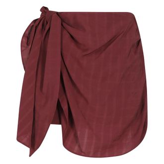 Isabelle Blanche Mini Bow Skirt - - Skirts - Damen - Rot - M