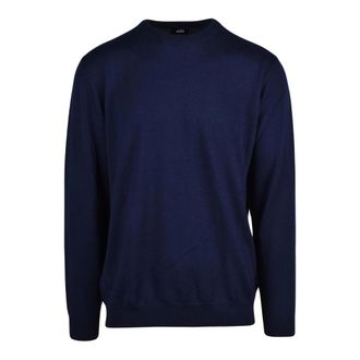 Add Pullover mit Rundhalsausschnitt - - Knitwear - Herren - Blau - M