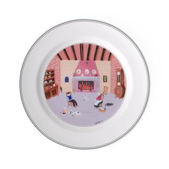 Villeroy & Boch Design Naif Assiette Plate Cheminée 27 Cm, Garanti Lave-Vaisselle, Compatible Micro-Ondes, Vaisselle, Porcelaine Premium, Rouge