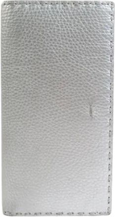 Fendi unisex, Pre-owned, Gris, Taille: ONE Size Portefeuille en cuir Pre-owned