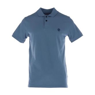 Timberland Kurzarm-Poloshirt aus Baumwollmischung - - Tops - Herren - Blau - S