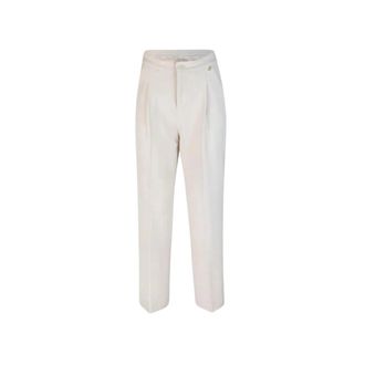 Liu Jo Klassische wei&szlig;e Hose mit elastischem Bund - - Trousers - Damen - Wei&szlig; - S