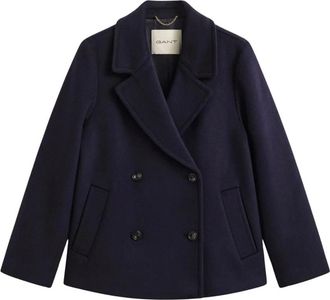 GANT Manteau Double-Boutonnage - Femme - Manteaux - Bleu - Taille: 42 FR