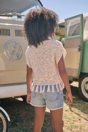 Next Strickpullover Strickoberteil mit Quasten (1-tlg)