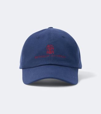 Brunello Cucinelli Casquette en coton &agrave; logo