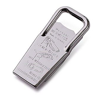 Westmark Flaschenöffner- und verschließer, Kapselheber, Schraubverschlussöffner,3-in-1, Stahl/Gummi, 8,6 x 3,7 x 1,5 cm, Hermetus, Silber/Rot, 61832270