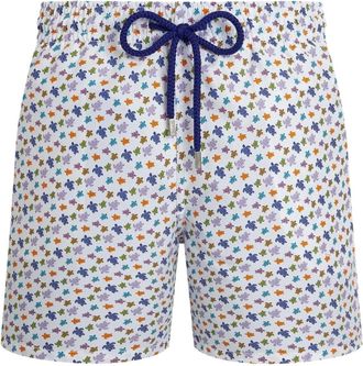 Vilebrequin Homme, Maillots de bain, Blanc, Taille: M Micro Ronde des Tortues Swim Shorts