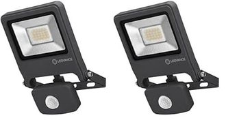Ledvance Ledvance LED Fluter, Leuchte f&uuml;r Au&szlig;enanwendungen, Warmwei&szlig;, Integrierter Tageslicht- und Bewegungssensor, Endura Flood Sensor, Dunkelgrau (Packung mi