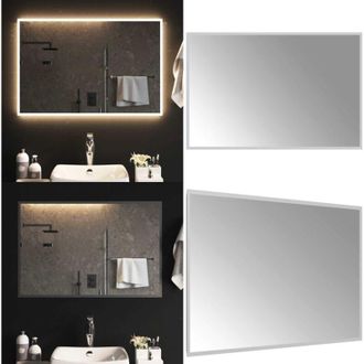 vidaXL Miroir de salle de bain &agrave; LED 90x60 cm - Miroir LED - Miroir de salle de bain