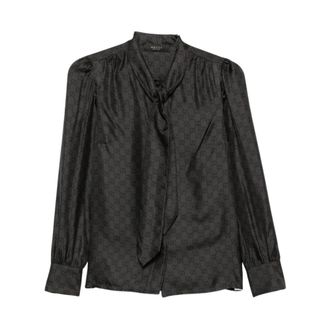 Gucci Damen, Blusen & Hemden, Schwarzk, SGr&ouml;&szlig;e