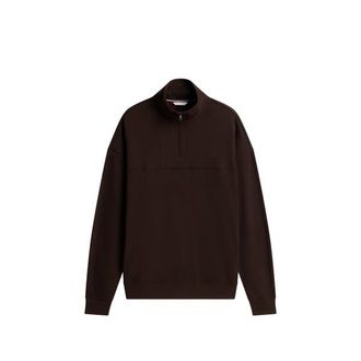 Tommy Hilfiger Sweat &agrave; col montant en coton m&eacute;lang&eacute;