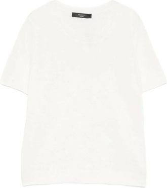 Max Mara Femme, Tops, Blanc, Taille: 42 FR T-Chemises