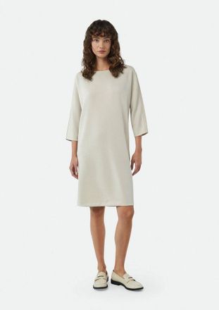 Comma Minikleid Kleid Softes Sweat-Kleid mit U-Boot-Ausschnitt und Fledermaus&auml;rmeln