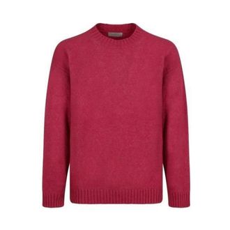 Laneus Stilvoller Pullover - - Knitwear - Herren - Rot - L