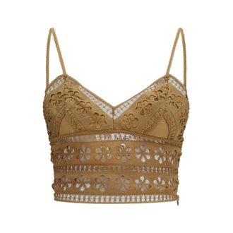 Charo Ruiz Ibiza The Melie Top - - Tops - Damen - Beige - S