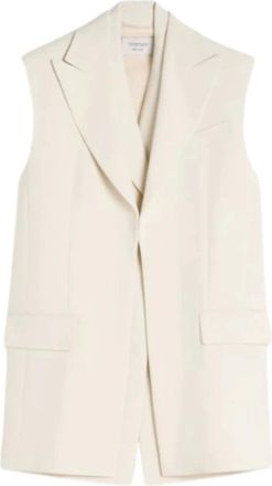 Sportmax Femme, Vestes, Beige, Taille: 38 FR Vest