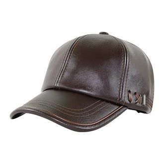 Generic Casquette de baseball - Couvre-chef de sport en cuir synth&eacute;tique | Casque &eacute;l&eacute;gant et r&eacute;glable pour homme et femme pour le sport, le travail, les voyag