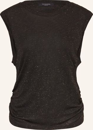 AllSaints Allsaints Tanktop West Shimmer Mit Glitzergarn schwarz