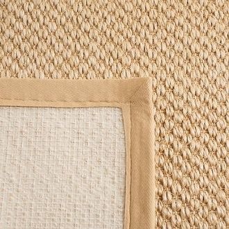 Safavieh Naturfaser Teppich f&uuml;r Wohnzimmer, Esszimmer, Schlafzimmer - Natural Fiber Collection, Kurzer Flor, Mais, 91 X 152 cm