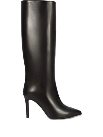 Francesco Russo Stiefeletten mit spitzer Kappe 80mm - Schwarz