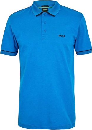 HUGO BOSS Paule Poloshirt f&uuml;r Herren, kurz&auml;rmlig (Blau)