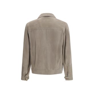 Brunello Cucinelli Mens Bicolor Calf Leather Bos Taurus Clothing