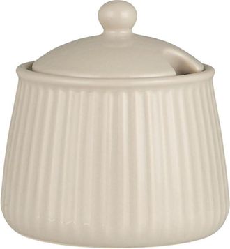 Ib Laursen Zuckertopf MYNTE Latte beige kleine Zuckerdose Landhausgeschirr
