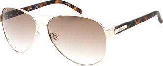 Calvin Klein Farbverlauf-Sonnenbrille f&uuml;r Herren/Damen Unisex (Gold/Braun)