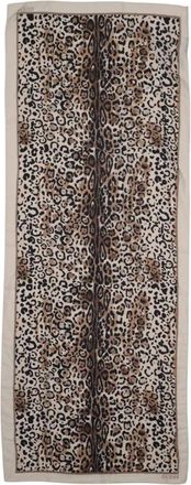 Guess Femme, Accessoires, Beige, Taille: ONE Size Leopard Pattern Scarf