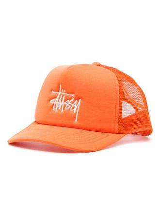 St&uuml;ssy Baseballkappe mit Logo-Stickerei - Orange