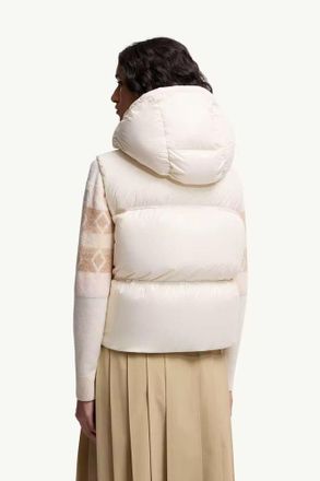 Moncler Quilted Puffer Gilet - Ecru