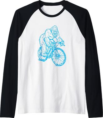 Seembo Gorilla Cycling Bicycle Monkey Lustiges Tierfahrrad Raglan