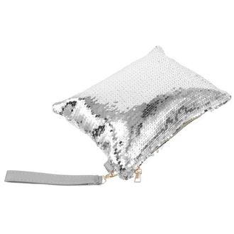 BESTONZON BESTonZON Pochette de Soirée Vintage Argentée à Sequins Petit Paquet à Main pour Événements Formels Mariage et Bal Pochette Chic pour Dîner et Sorties