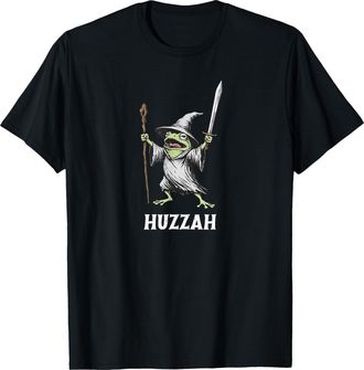 Fantasie Huzzah Frosch Zauberer T-Shirt