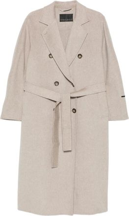 Marina Rinaldi manteau croisé Bolivar à taille ceinturée - Tons neutres