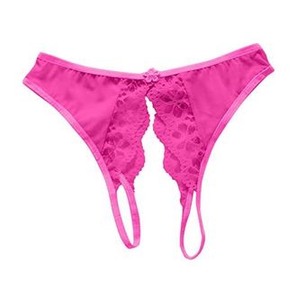 Generic Culotte Femme Chic, en Dentelle Florale sexys avec Joli noeud Centre (One Size)