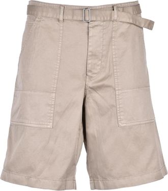 Replay Cotton Twill Shorts - - Shorts - Herren - Beige - W32