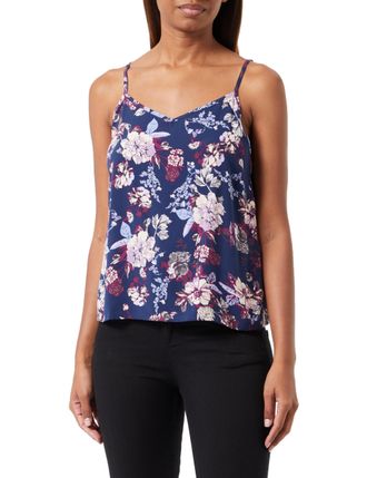 Only Damen Onlnova Life Vis Paris Singlet Aop, Patriot Blue/Aop:341 Augusta Fleur, 36