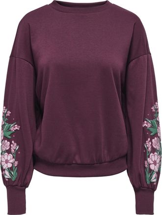 Only Onlbrooke L/S O-Neck Flower SWT Noos