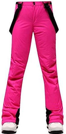 Generic BOTCAM Pantalon de ski pour femme, pantalon &agrave; bretelles, pantalon dext&eacute;rieur imperm&eacute;able et coupe-vent, pantalon softshell chaud doubl&eacute;, pantalon de s
