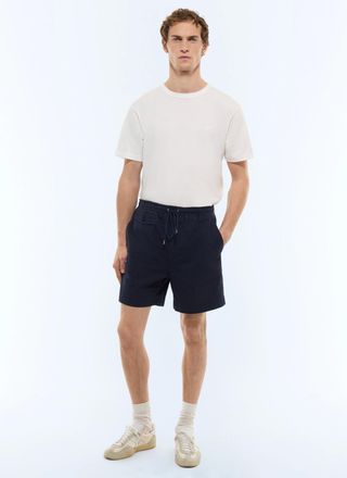 Fursac Bermuda &agrave; rayures en seersucker de coton - Taille XL - Homme